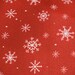 Red Snowflake Fabric, Christmas Fabric, Quilting Fabric, Just Chillin ...