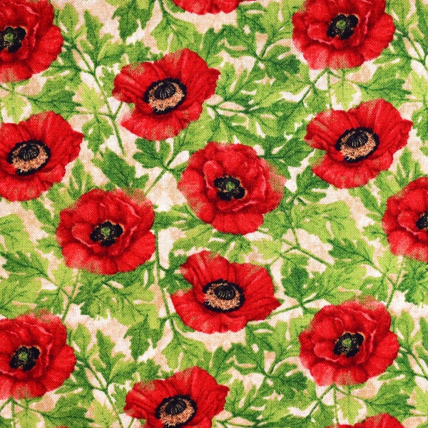 Poppy Fabric - Etsy Canada