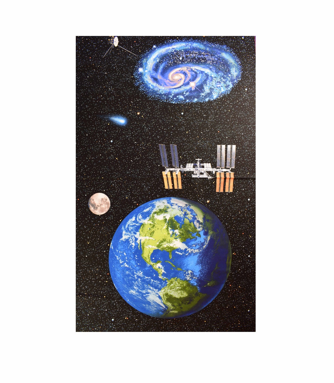 Earth Quilting Panel, Fabric Panel, Planetary Mission, Studio E - Etsy UK