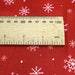 Red Snowflake Fabric Christmas Fabric Quilting Fabric Just - Etsy
