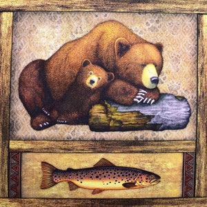 American Wilderness Panel, Quilting Panel, Cotton Fabric, Timberland ...