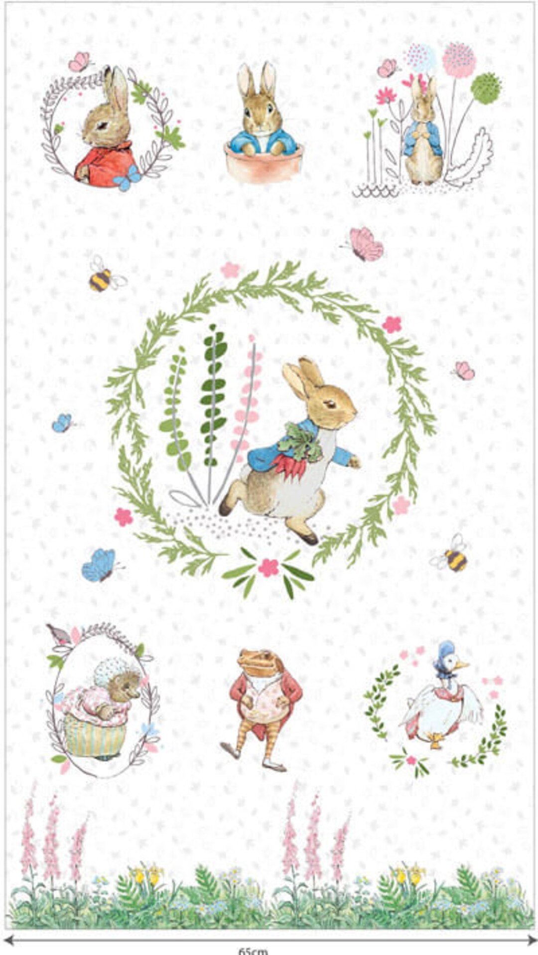 Peter Rabbit Fabric Panel, Beatrix Potter, Quilting Fabric - Etsy