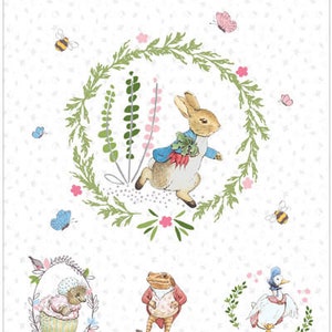 Peter Rabbit Fabric Panel, Beatrix Potter, Quilting Fabric - Etsy