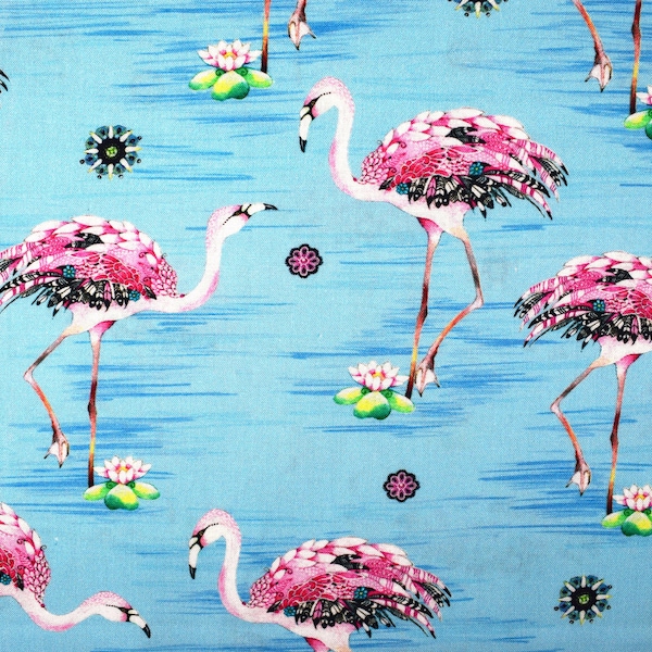 Flamingo Fabric - Etsy