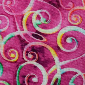 Vibrant Pink Scrollwork Cotton Quilting Fabric - Price by Half Metre - Etsy