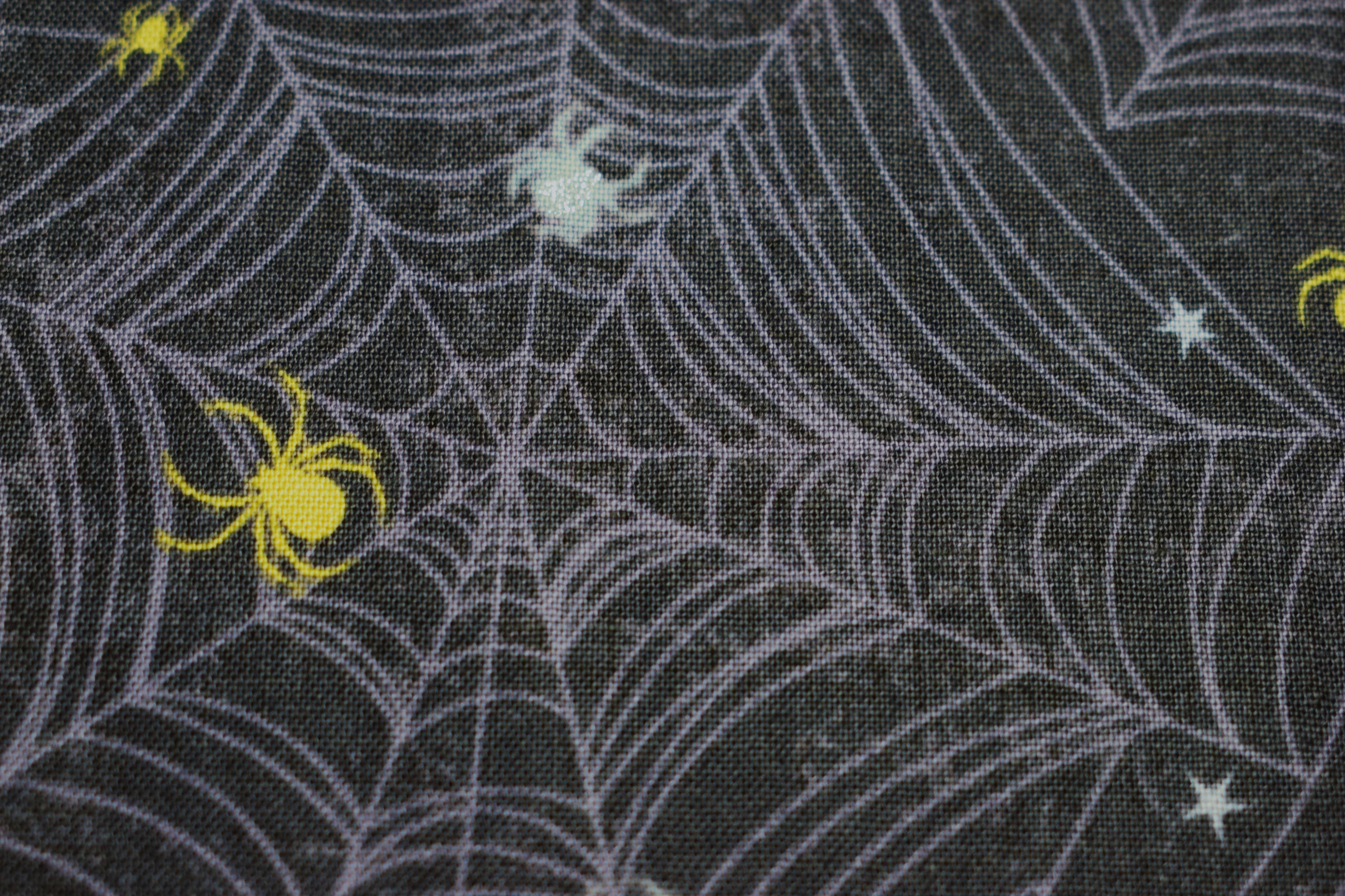 Spider fabric glitter fabric Halloween fabric cobweb | Etsy
