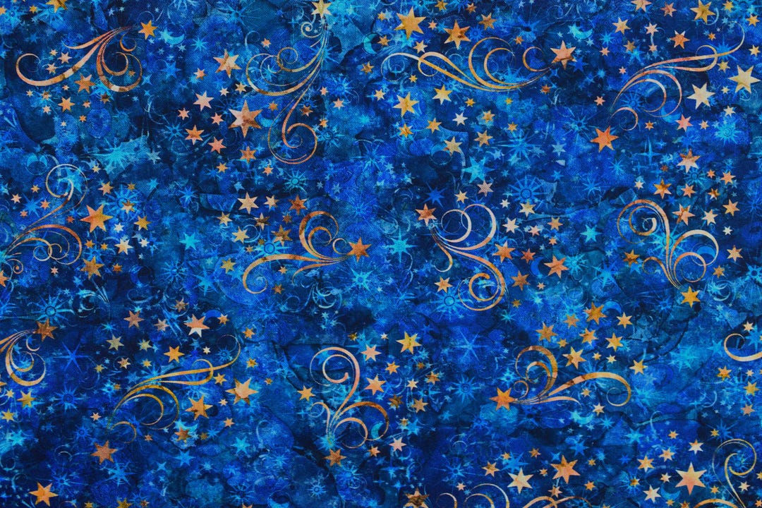 Blue Star Extra Wide Quilting Fabric, Cotton Fabric - Price by the Half ...