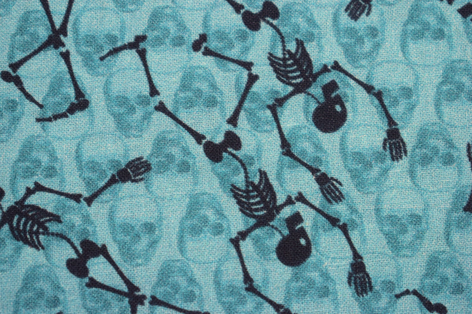 Halloween Fabric Dancing Skeleton Fabric Skull Fabric - Etsy