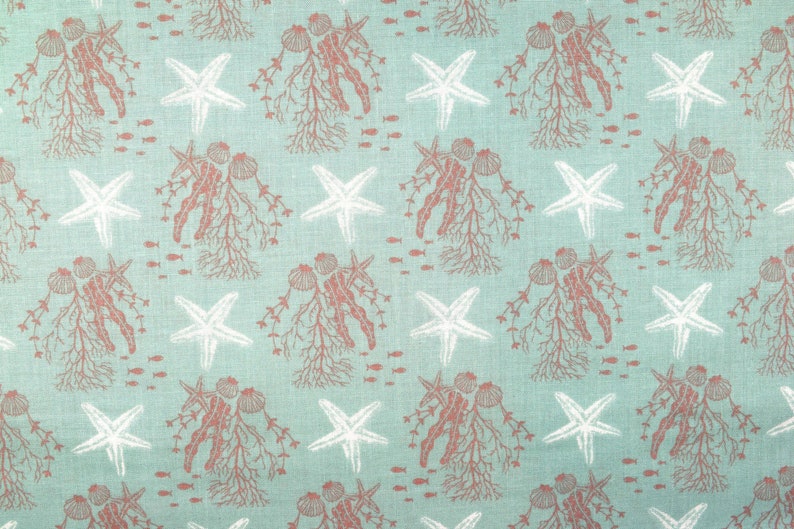 Coral Reef Fabric Cotton Quilting Fabric Driftwood Price - Etsy