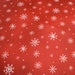 Red Snowflake Fabric, Christmas Fabric, Quilting Fabric, Just Chillin ...