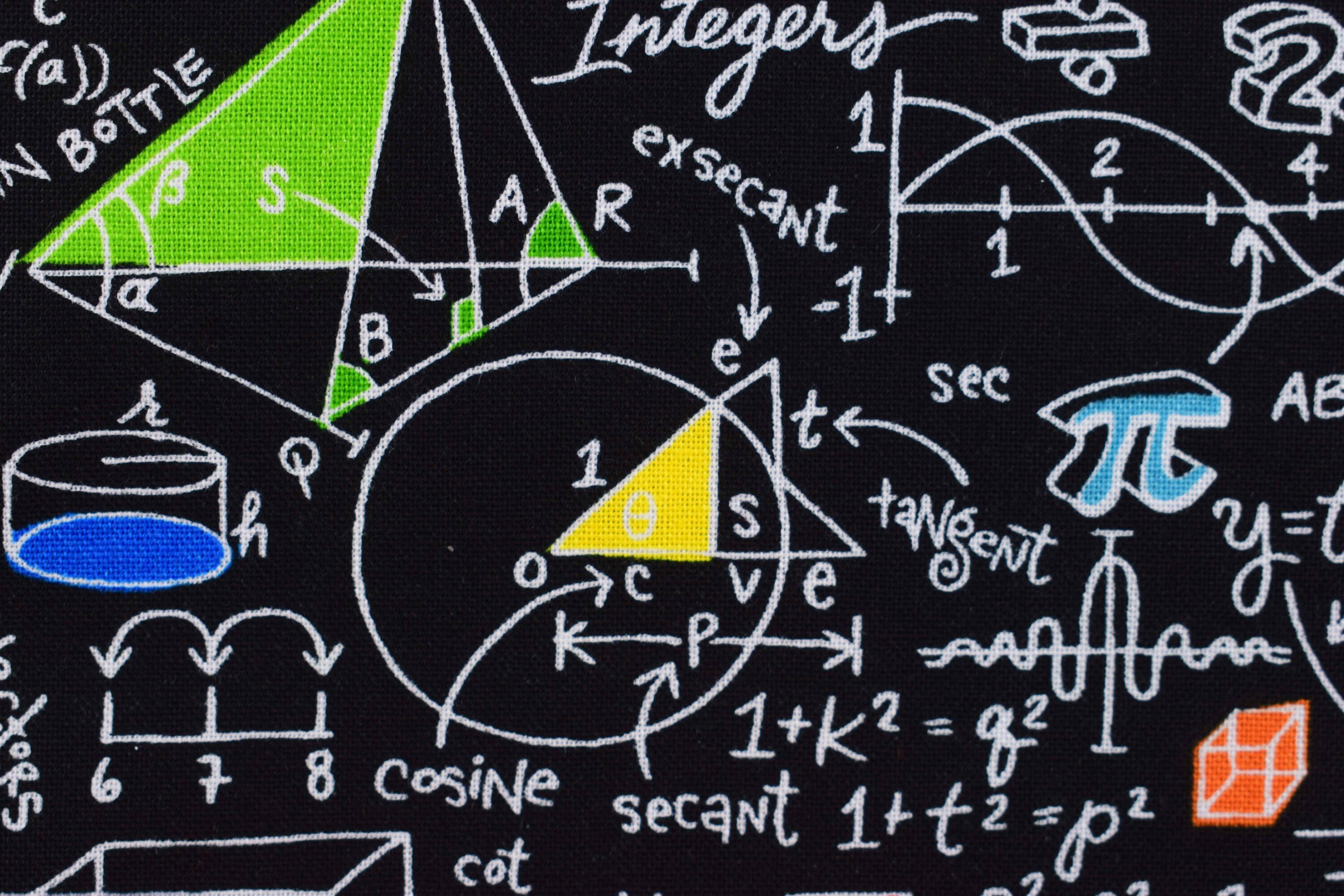 Maths Fabric Science Fabric Educational Fabric Quilting | Etsy UK