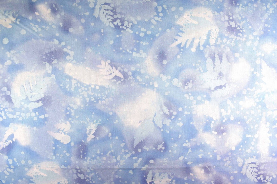 Sky Blue Batik Quilt Fabric: Extra Wide Cotton Backing - Price by Half ...