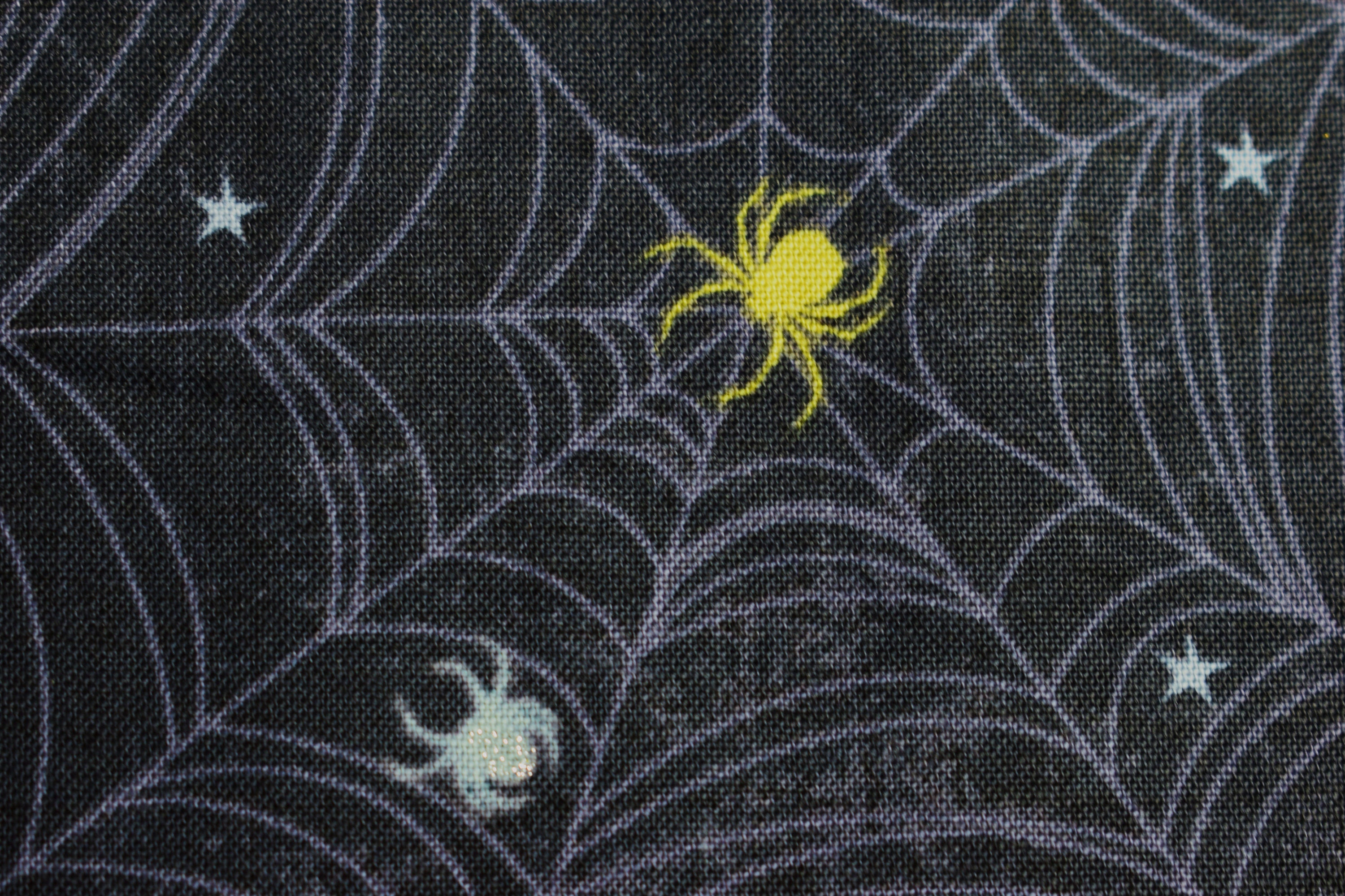 Spider fabric glitter fabric Halloween fabric cobweb | Etsy