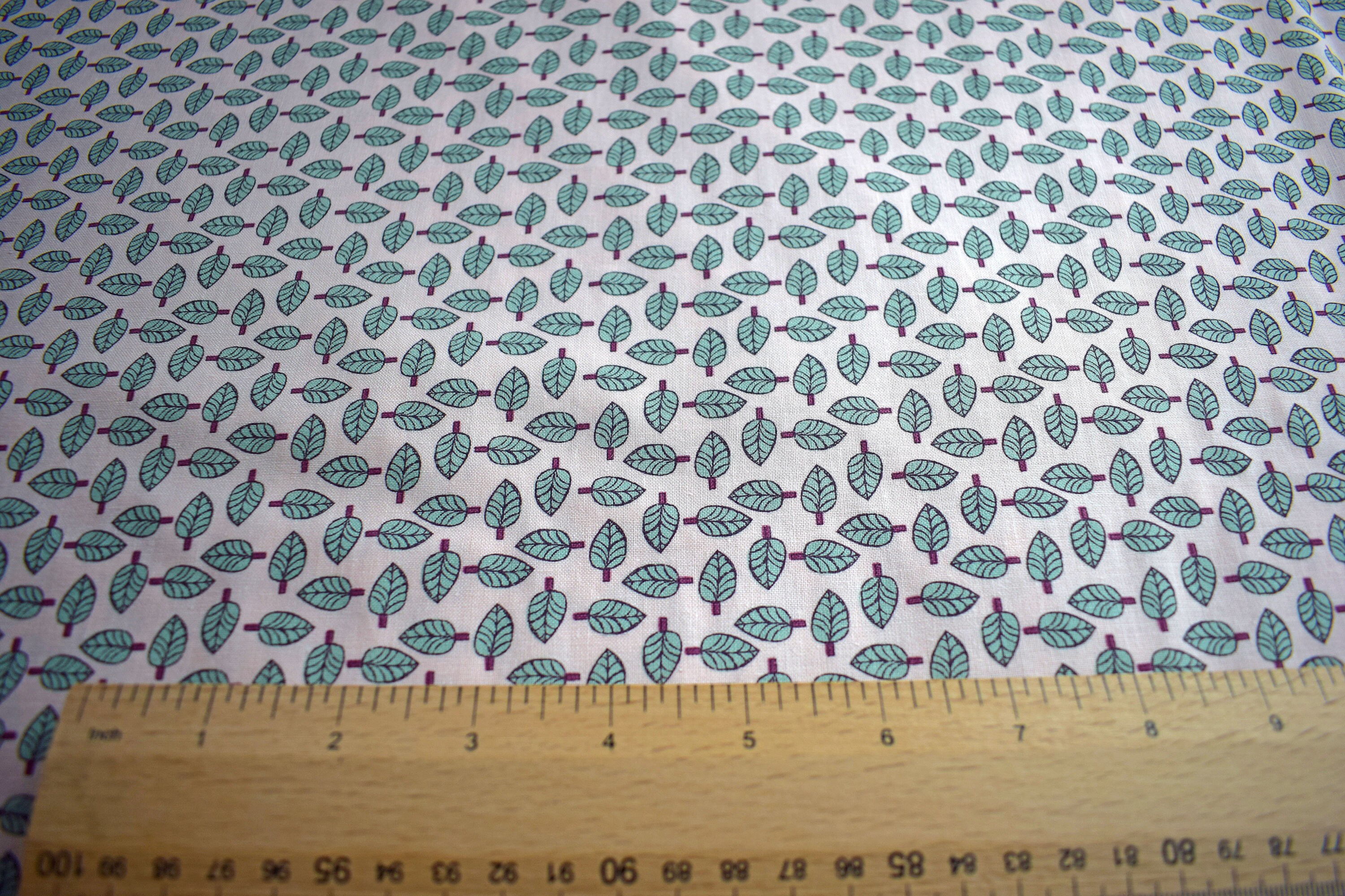 Leaf Pattern Fabric Botanical Fabric Quilting Fabric - Etsy