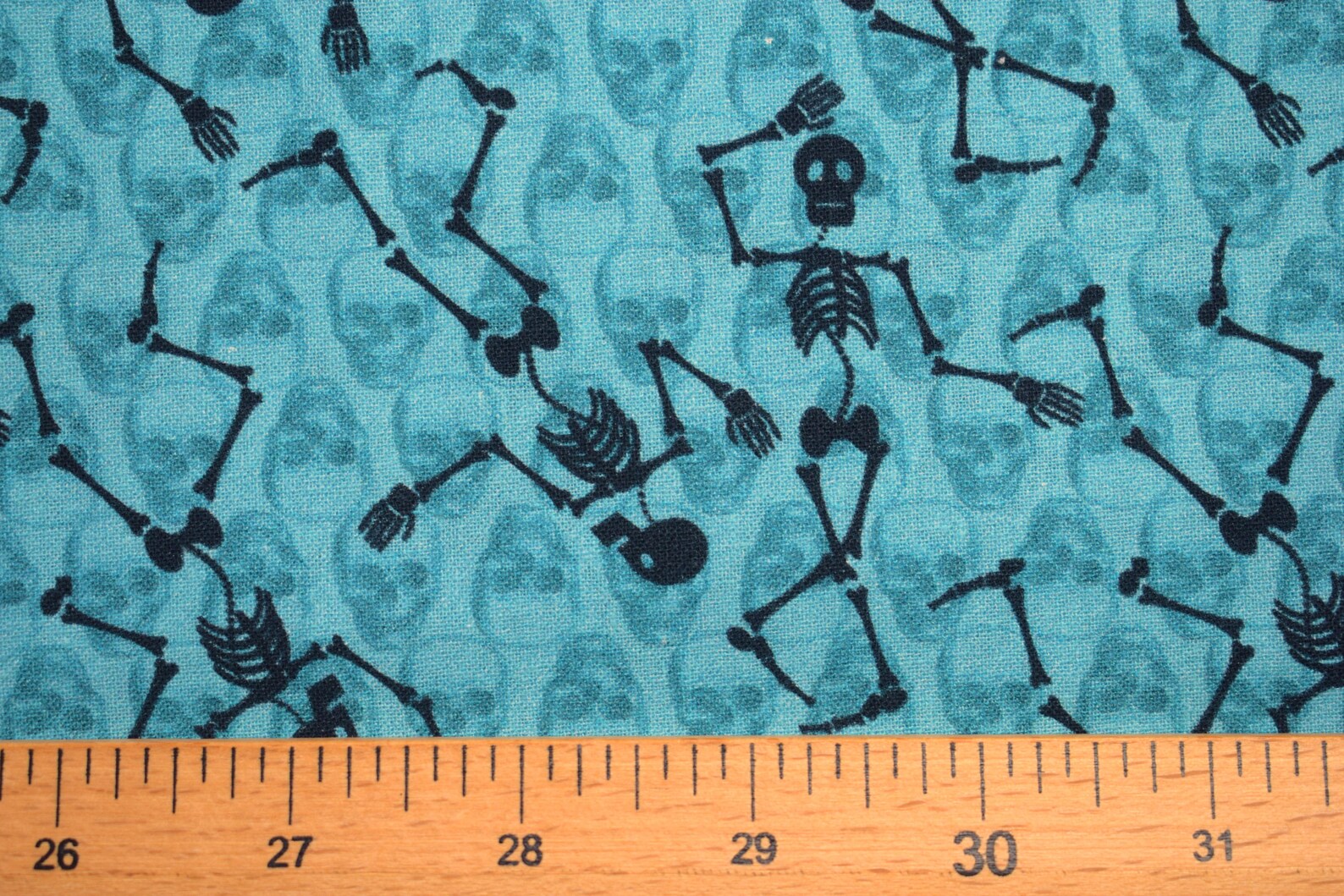 Halloween Fabric Dancing Skeleton Fabric Skull Fabric - Etsy