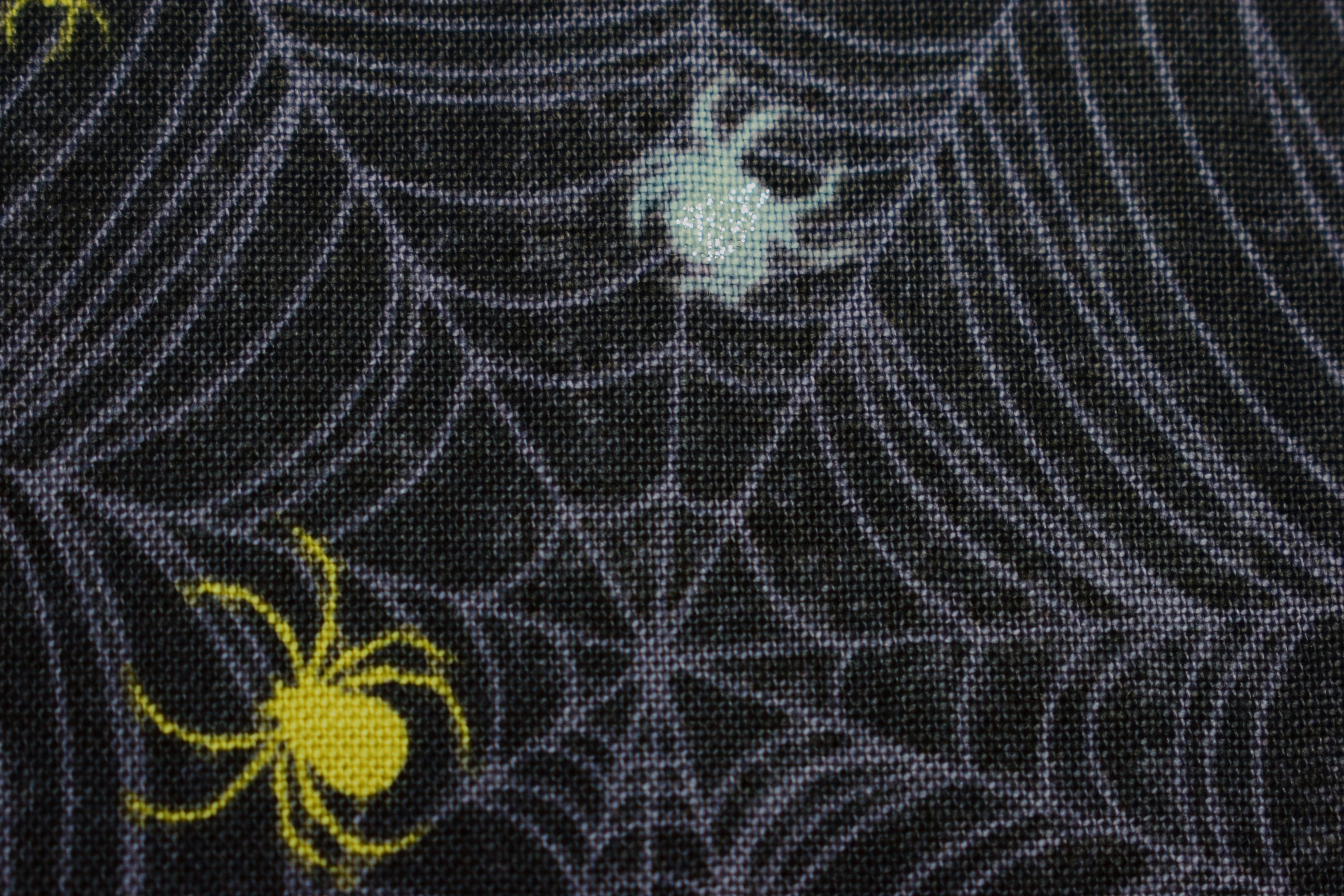 Spider fabric glitter fabric Halloween fabric cobweb | Etsy