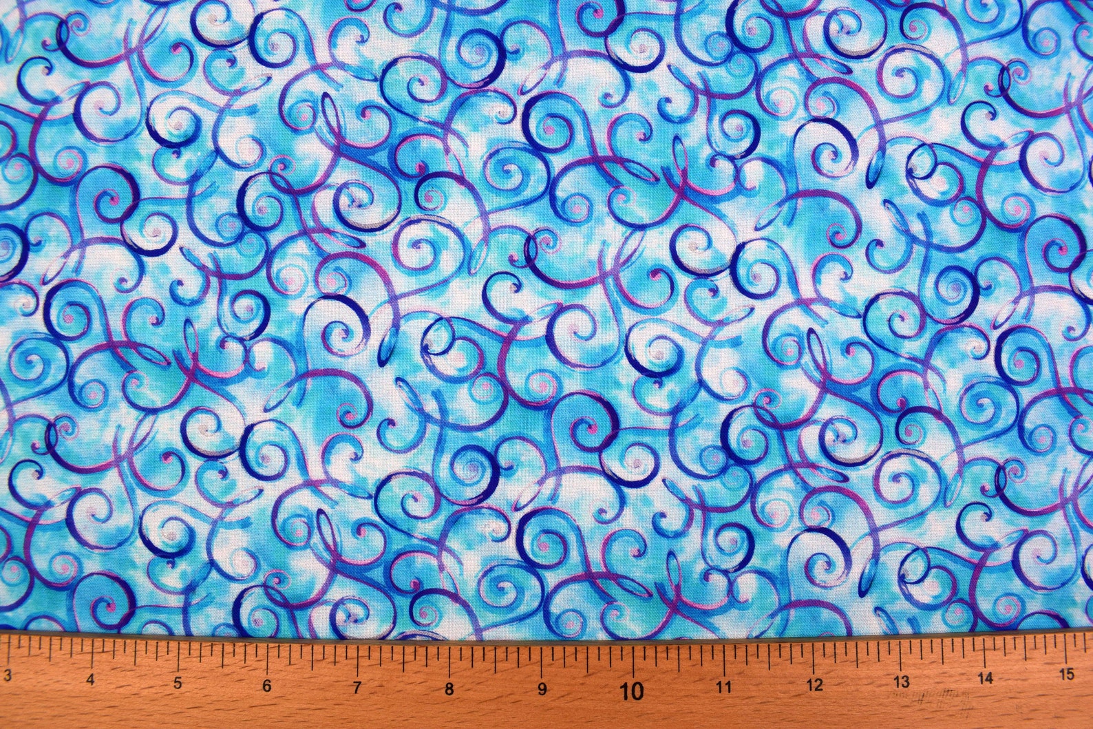 Blue Swirls Fabric Quilting Fabric Cotton Fabric Quilting | Etsy