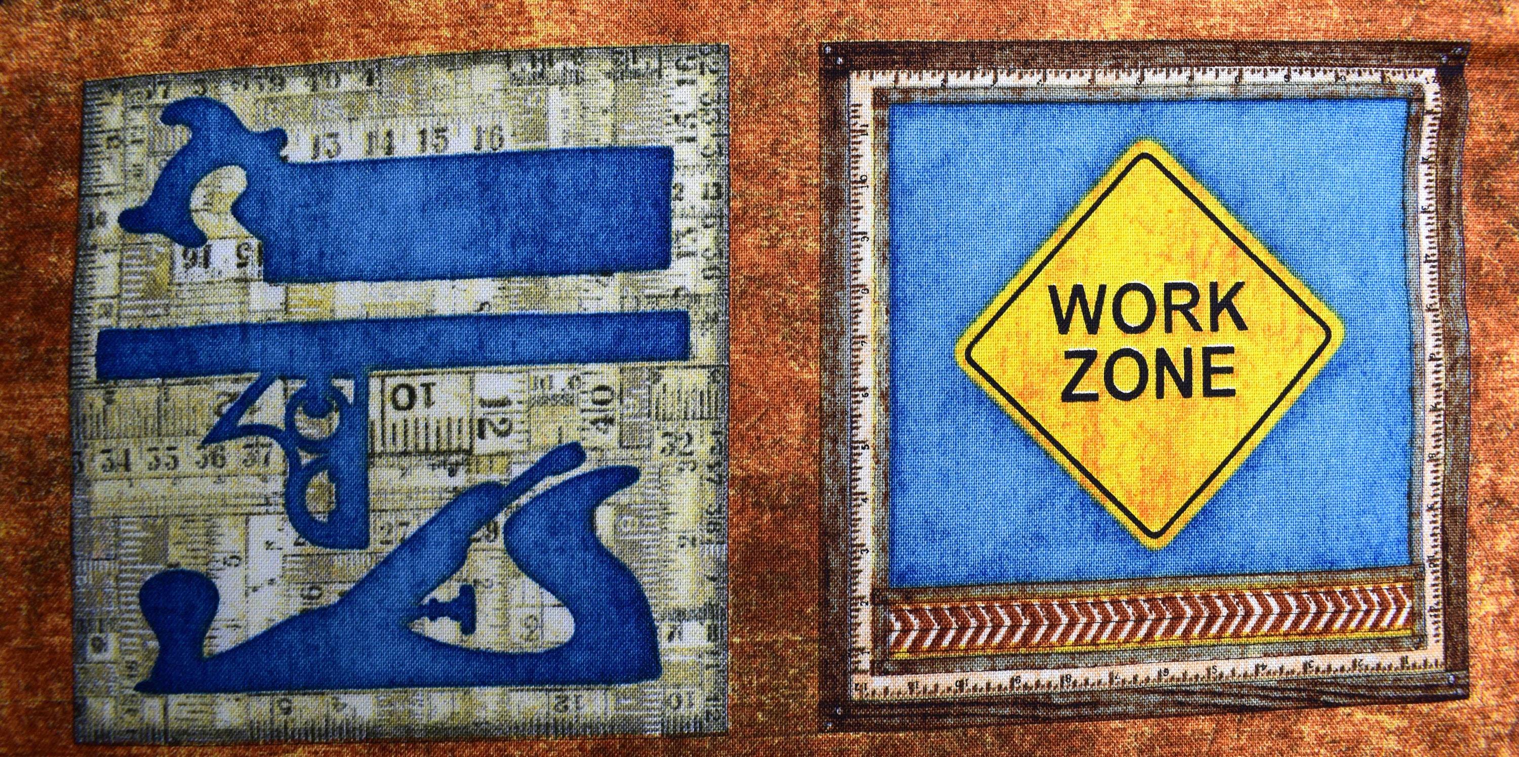 Woodwork Fabric Panel Craftsman Quilting Panel Quilting | Etsy