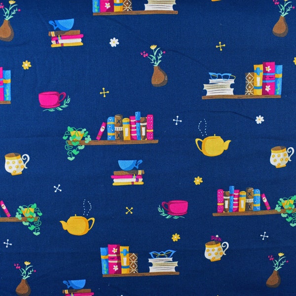 Library Book Fabric - Etsy
