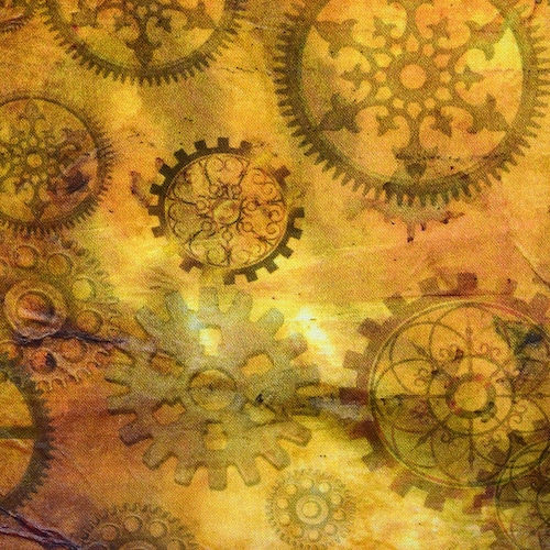 Steampunk Clocks Quilting Fabric Cotton Fabric Price by the - Etsy