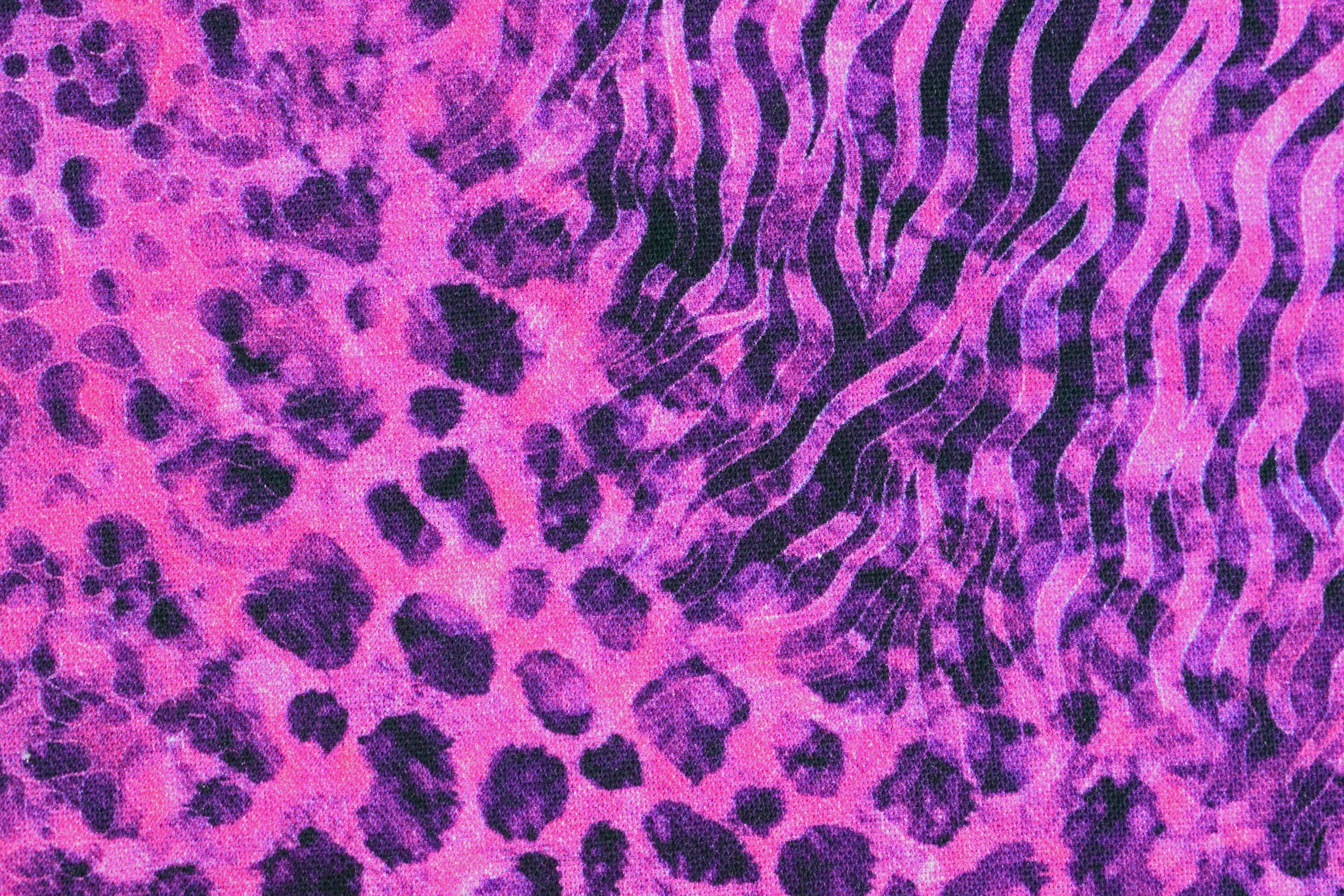 Pink Animal Print Fabric Quilting Fabric Cotton Fabric | Etsy