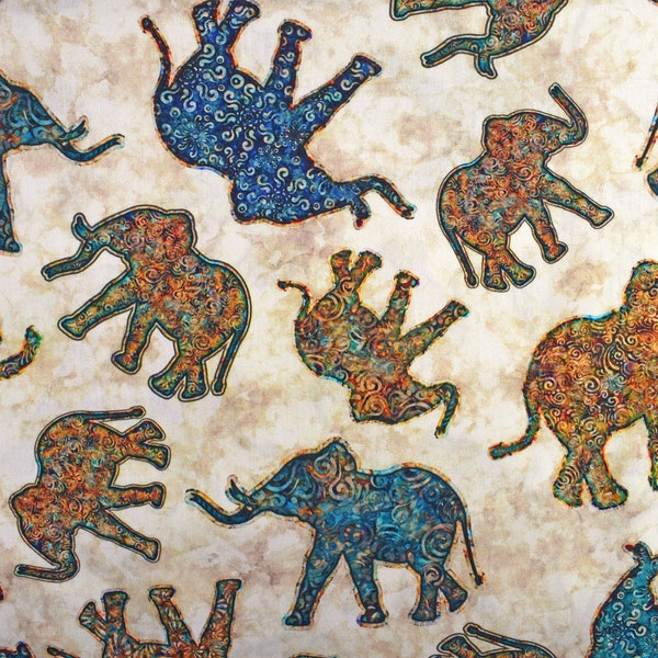 Elephant Fabric - Etsy