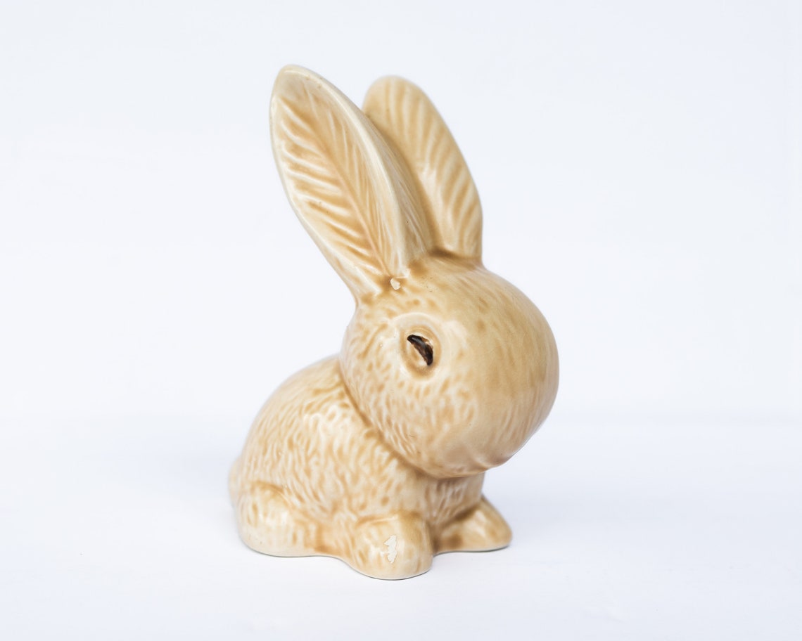 Vintage Avon Ware Ceramic Rabbit - Beige - Etsy