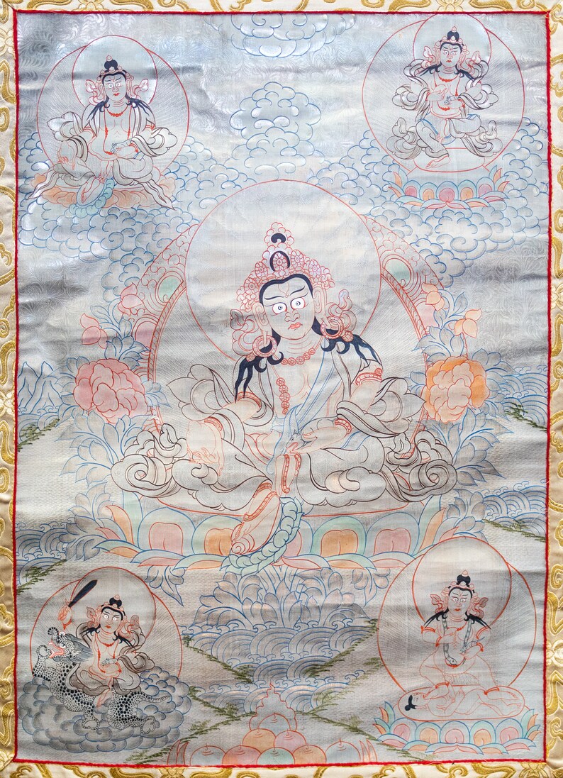 20th Century Silk Thangka Buddhist Decorative Tapestry - Etsy