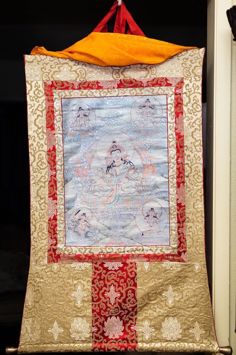 20th Century Silk Thangka Buddhist Decorative Tapestry - Etsy