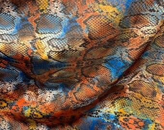 Snake print fabric | Etsy