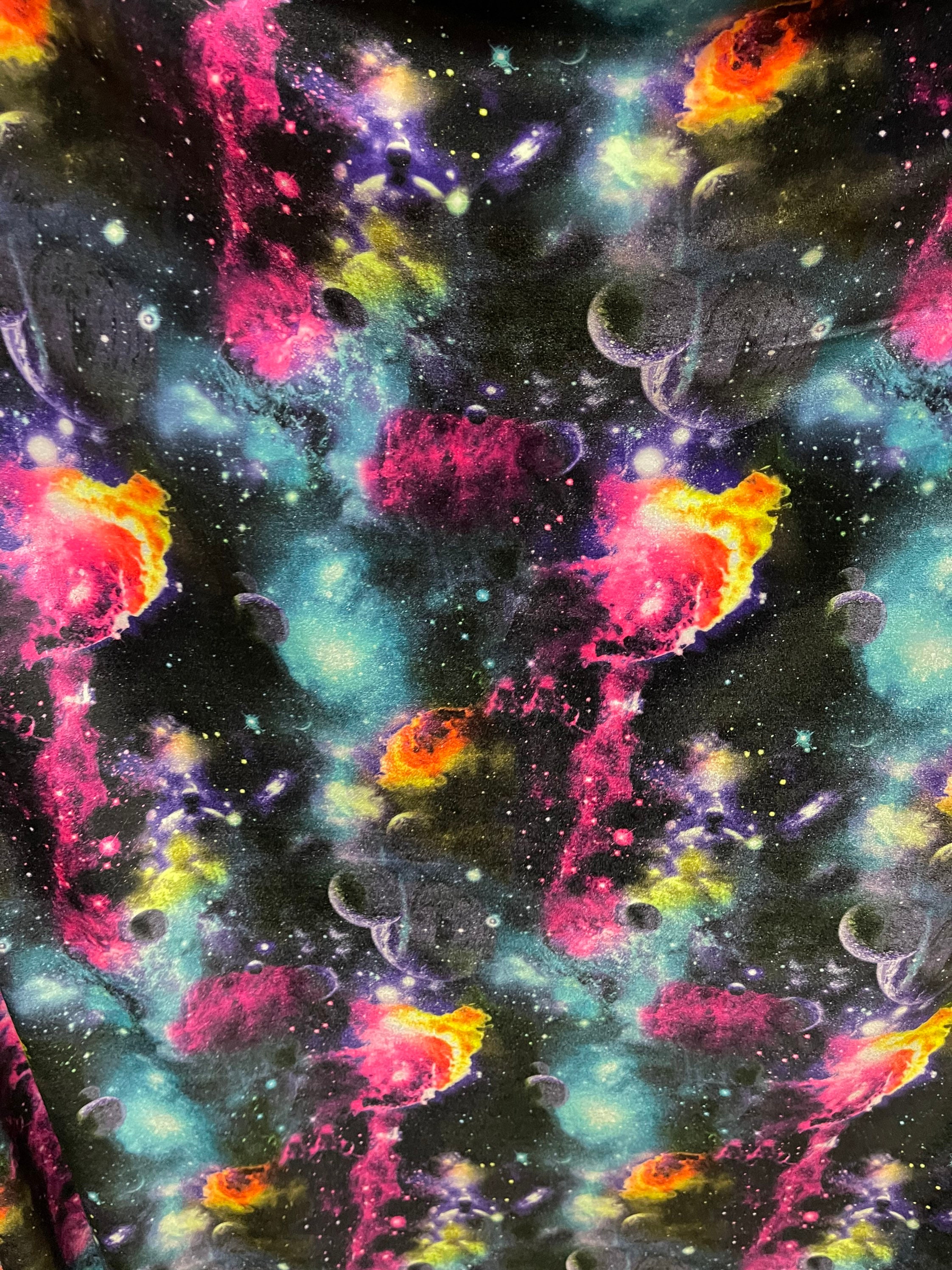 Galaxy design print on great quality of stretch velvet 4-way | Etsy