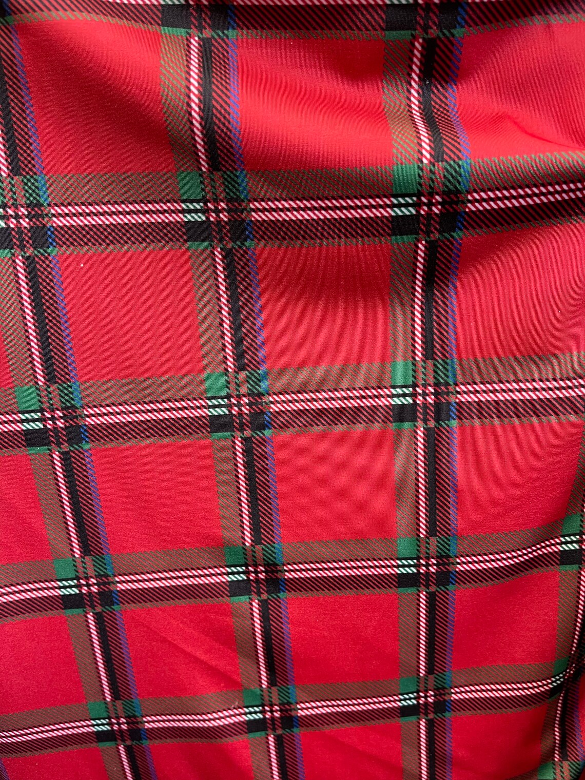 Red plaid modern design print on great quality of nylon | Etsy