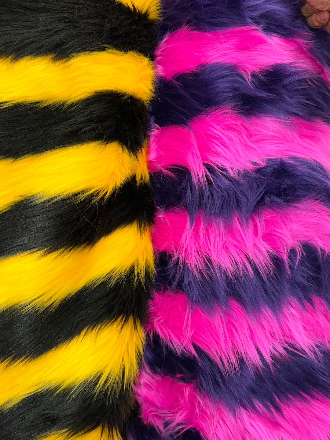 Luxury Faux Fur Stripes Design High Quality Sold by the YD. Ships ...