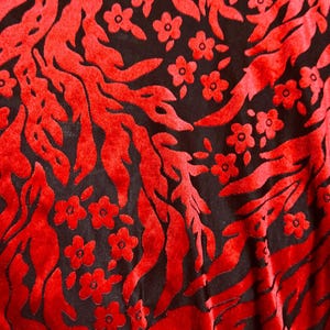 New Burnout Velvet Valentine Design 4way Stretch 58/60" Sold by the YD ...