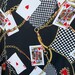 Multi Chain and Playing Cards Design Print on Poly Spandex 4way Stretch ...