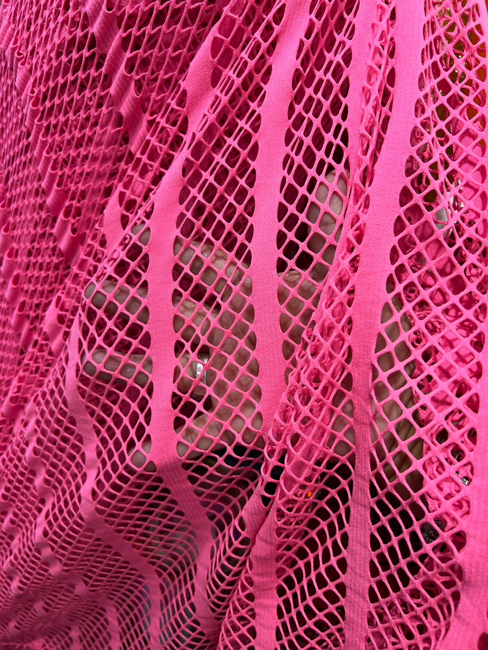 Stripe Fishnet Design Nylon Spandex Fishnet 4-way Stretch 58/60” Sold ...
