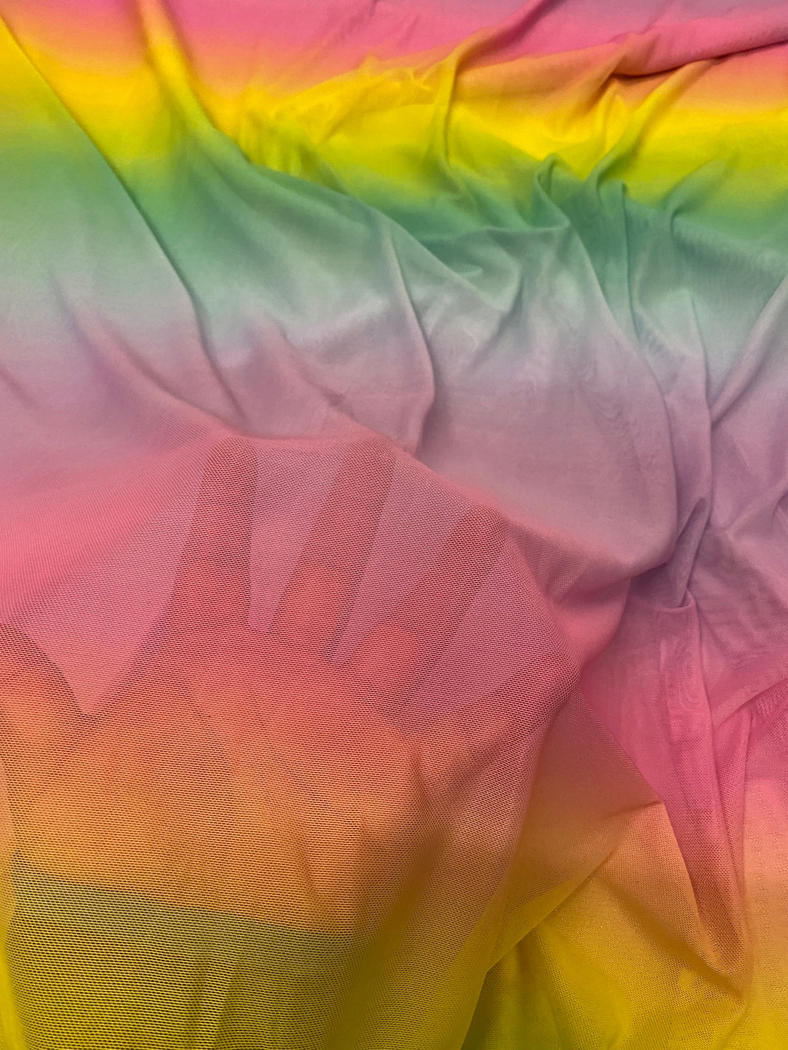 New Rainbow Design Power Mesh 4-way Stretch Nylon Quality - Etsy