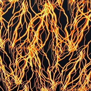 Vivid Lightning Thunder Print on Best Quality of Nylon Spandex It Glows ...
