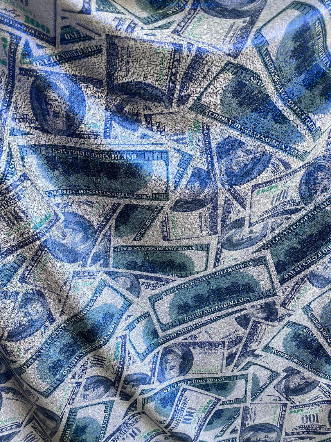 New Metallic Money Design 100 Dollar Bill Hologram | Etsy