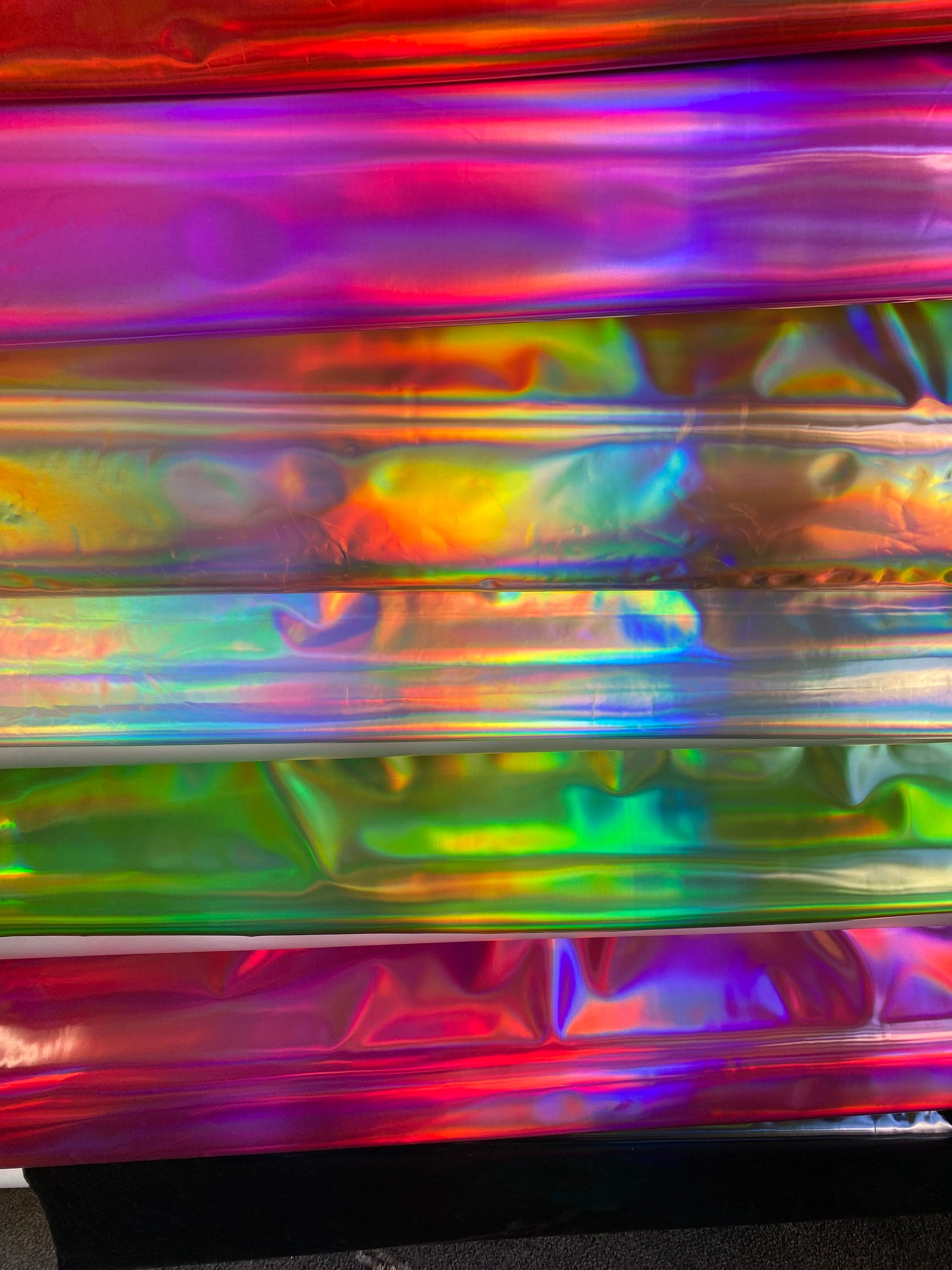 New Luxury Iridescent Vinyl Medium Weight 2-way Stretch 58/60”sold by ...