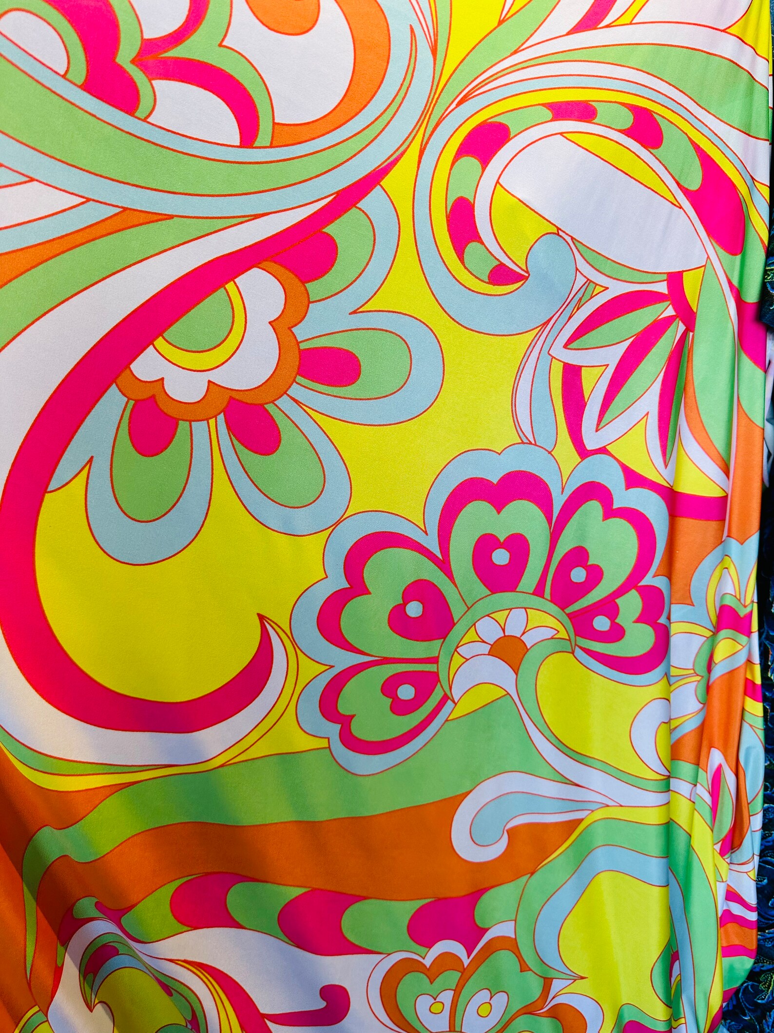 New Floral Design Pastel Colors Print on Poly Spandex Light Weight 4 ...