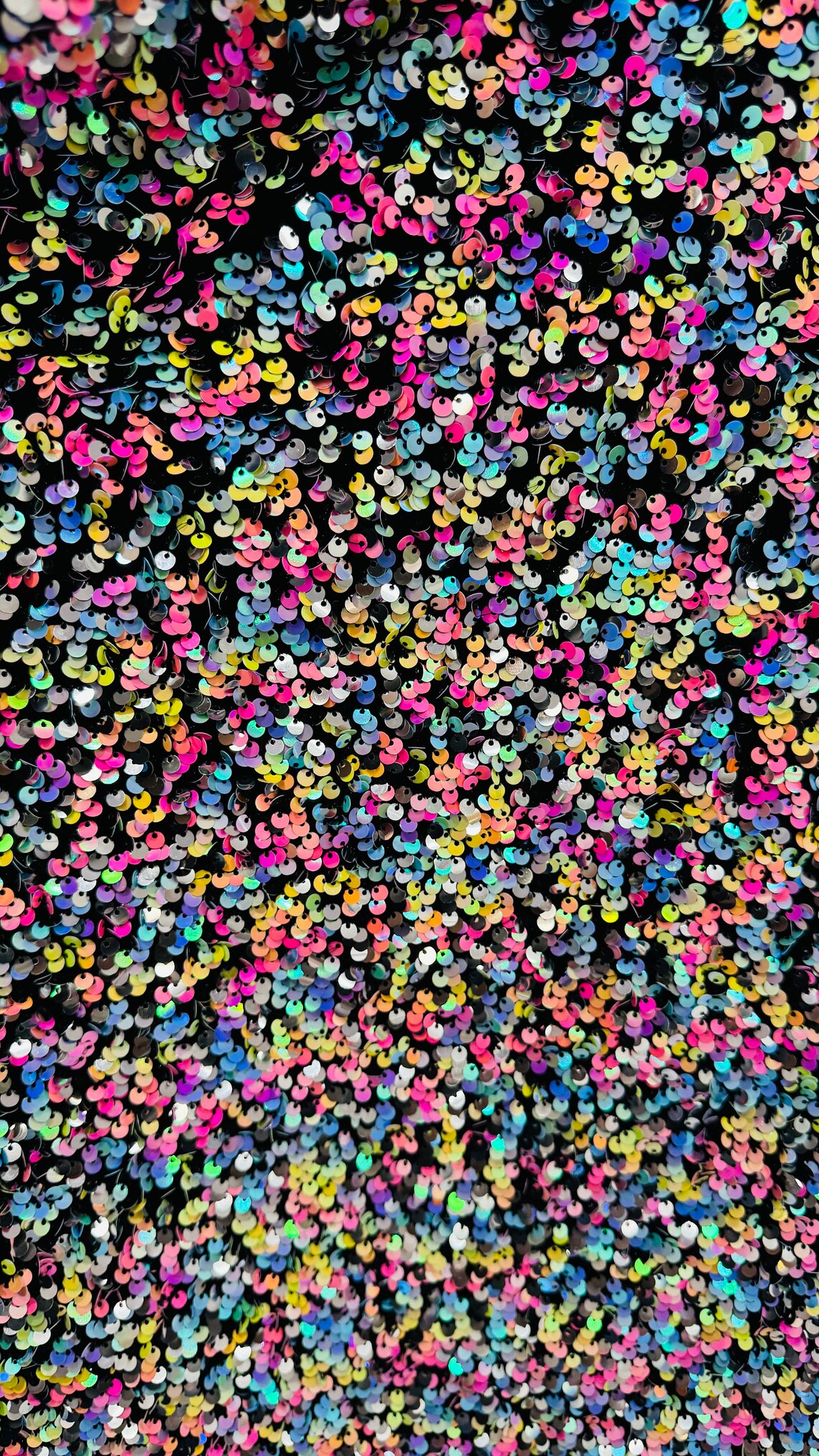 Deluxe Sequins Multi Pastel Colors Embroidered on Stretch Velvet 4-way ...