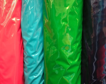 Stretch PVC Fabric: Iridescent Black - Etsy