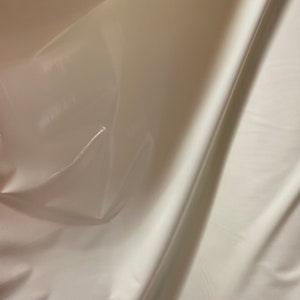 Shiny off White Latex Nylon Spandex 4way Stretch 58/60” Sold by the YD ...