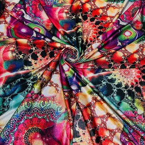 New Avatar Design Hologram Metallic Nylon Spandex 4-way Stretch High ...