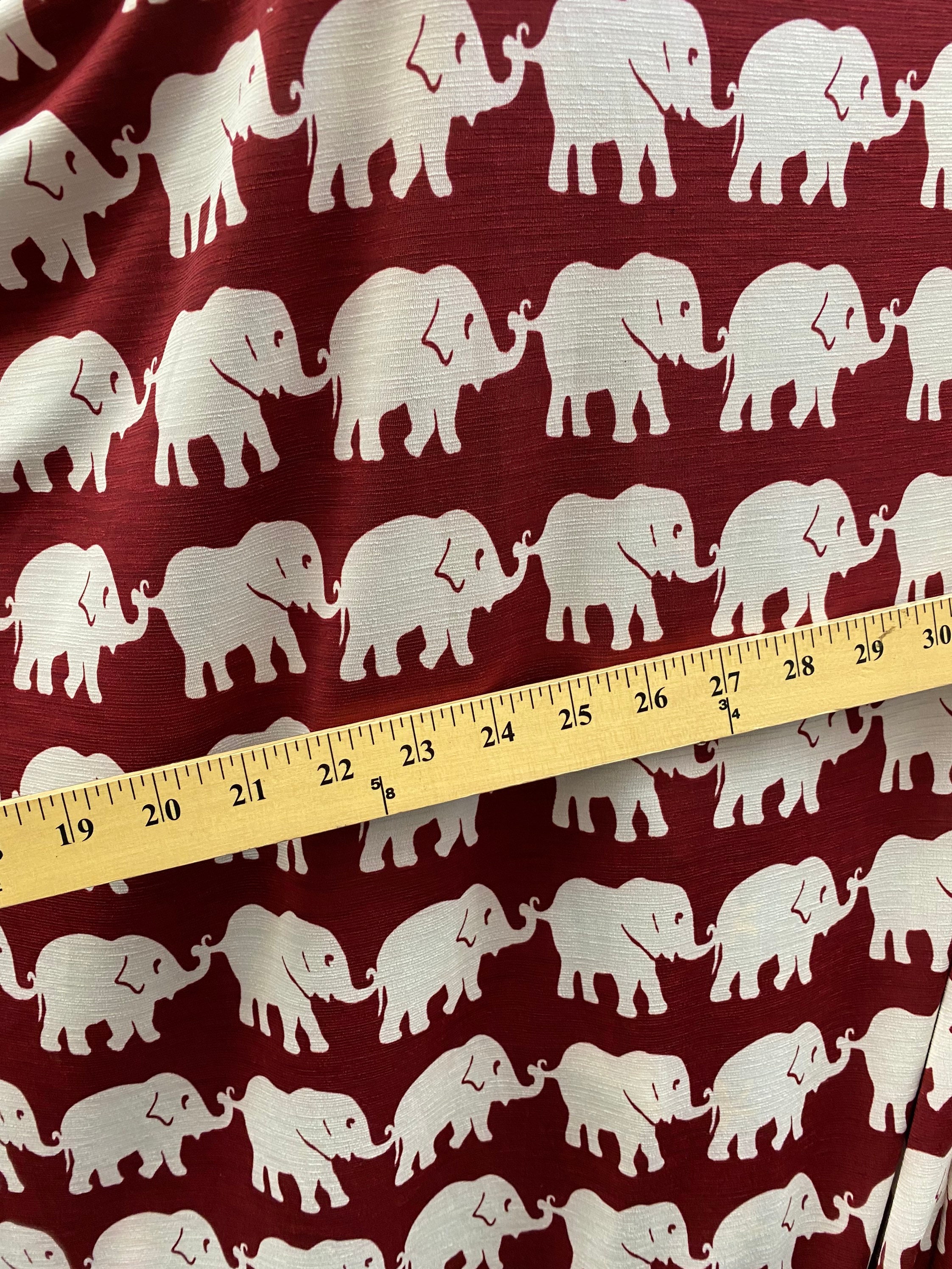 New elephant design print on poly spandex 2-way stretch multi | Etsy