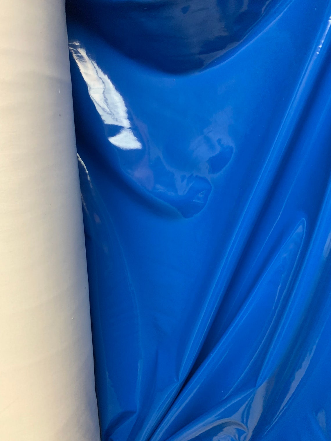 Latex Spandex Vinyl Shining Sapphire Blue Color 4way Stretch | Etsy