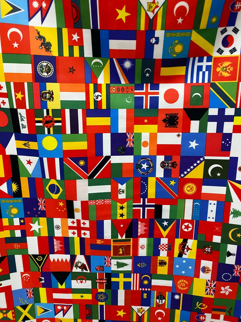 Internacional Multi Flags Design Print on Best Quality of | Etsy