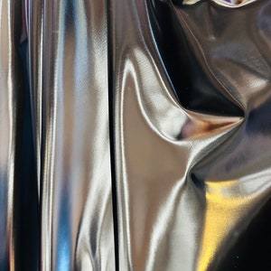 Luxury Super Shiny Reflective Black Stretch Vinyl High Quality of Latex ...