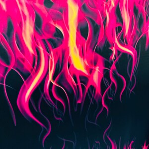 New Fantastic Flames Design Print on Great Quality of Nylon Spandex 4 ...